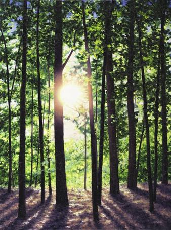 Paint Sun Rays- Paintings by Artist Ashley Dull - Fine Art Blogger